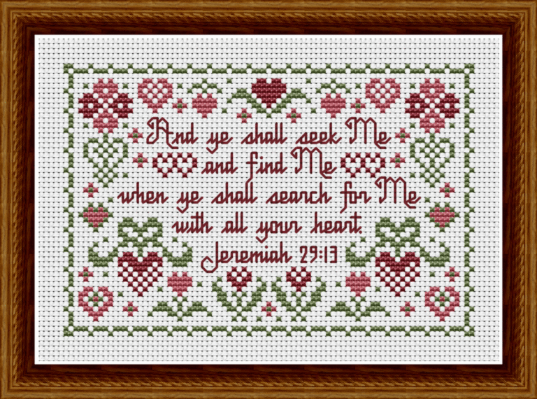 Cross Stitch Bible Verses Patterns Free - Bible Wisdom Hub