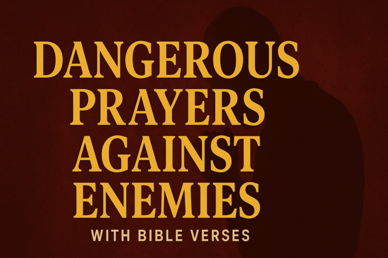 Dangerous Prayers Against Enemies With Bible Verses - Bible Wisdom Hub
