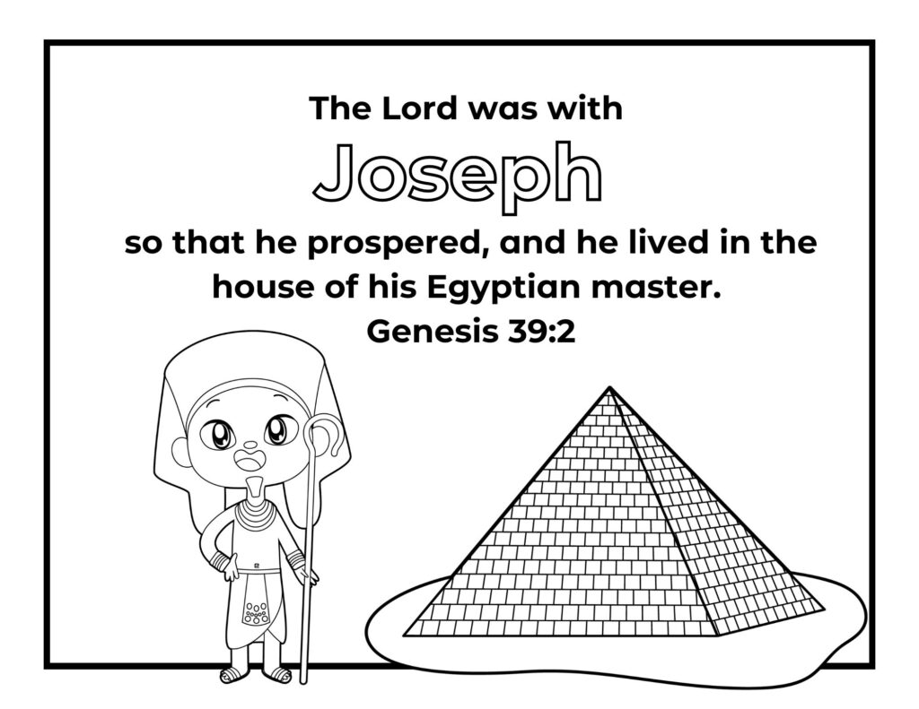 Joseph In The Bible Coloring Pages - Bible Wisdom Hub