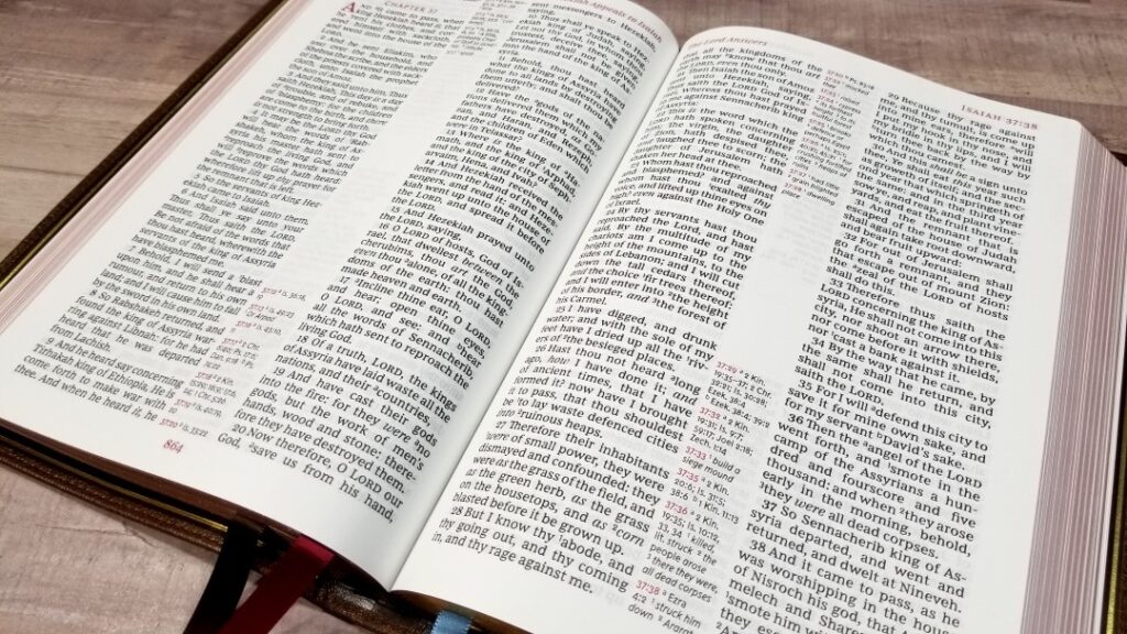 Kjv Giant Print Center-column Reference Bible - Bible Wisdom Hub