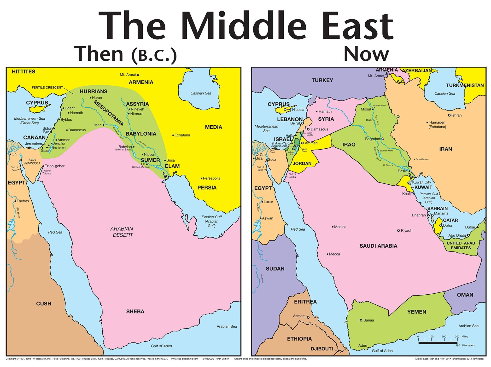Map Of Middle East Bible Times - Bible Wisdom Hub