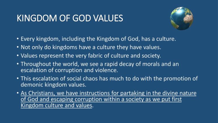 What Are The Kingdom Values In The Bible - Bible Wisdom Hub